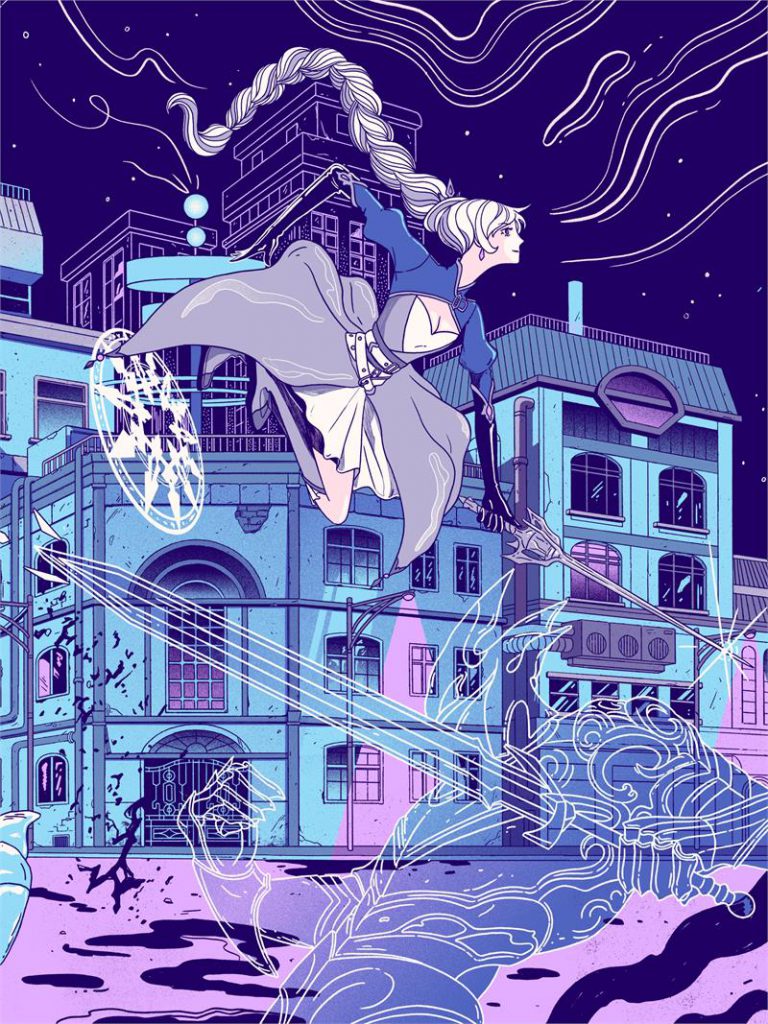 New RWBY print set from Yin Shian Ng and Rooster Teeth! Nakatomi, Inc