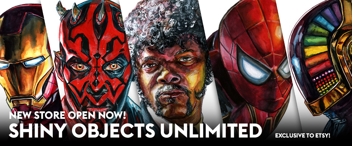 SHINY OBJECTS UNLIMITED! New store- original paintings for a limited ...